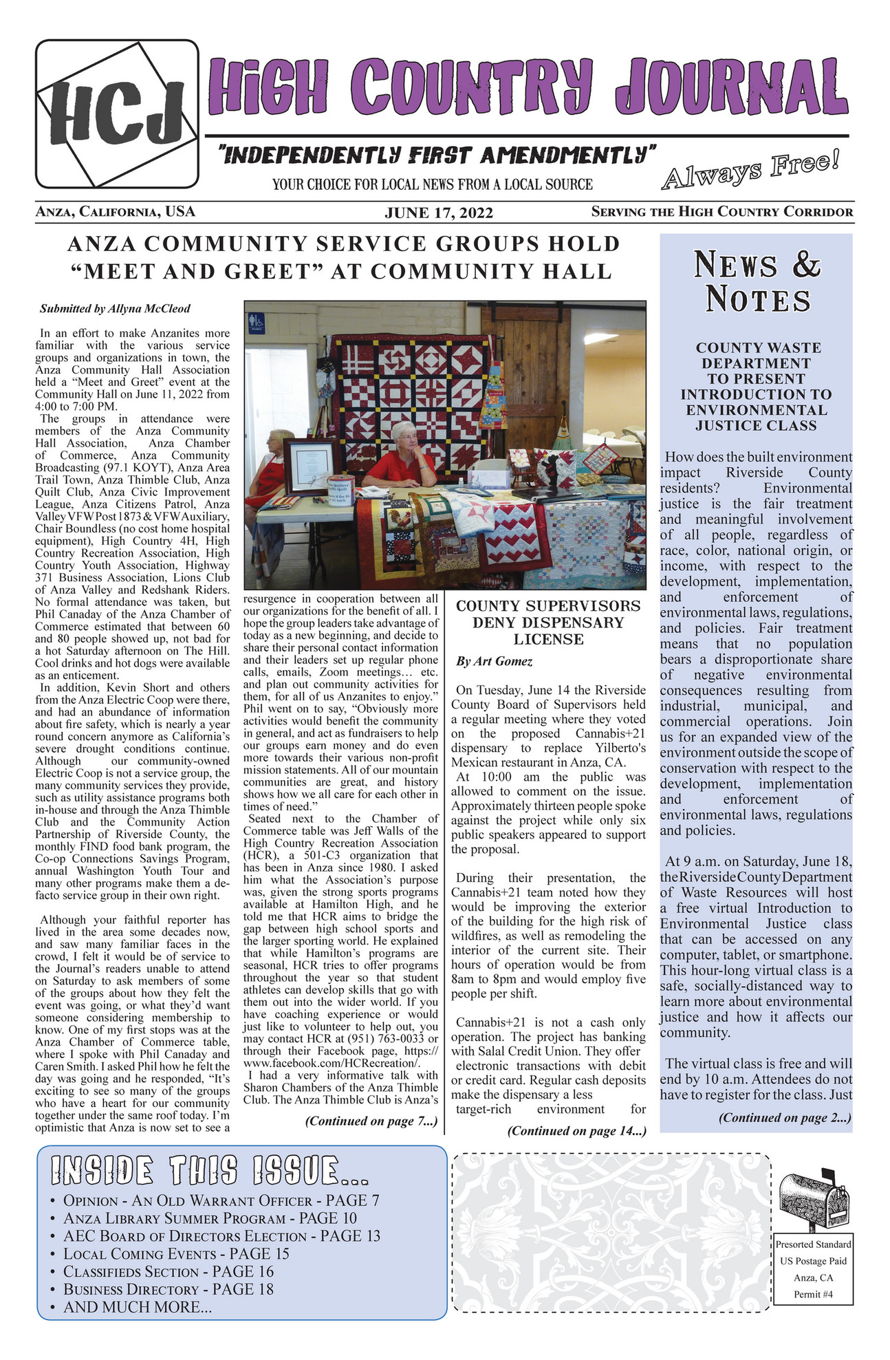 High Country Journal - HCJ-June-17-2022 - Page 1 - Created with ...