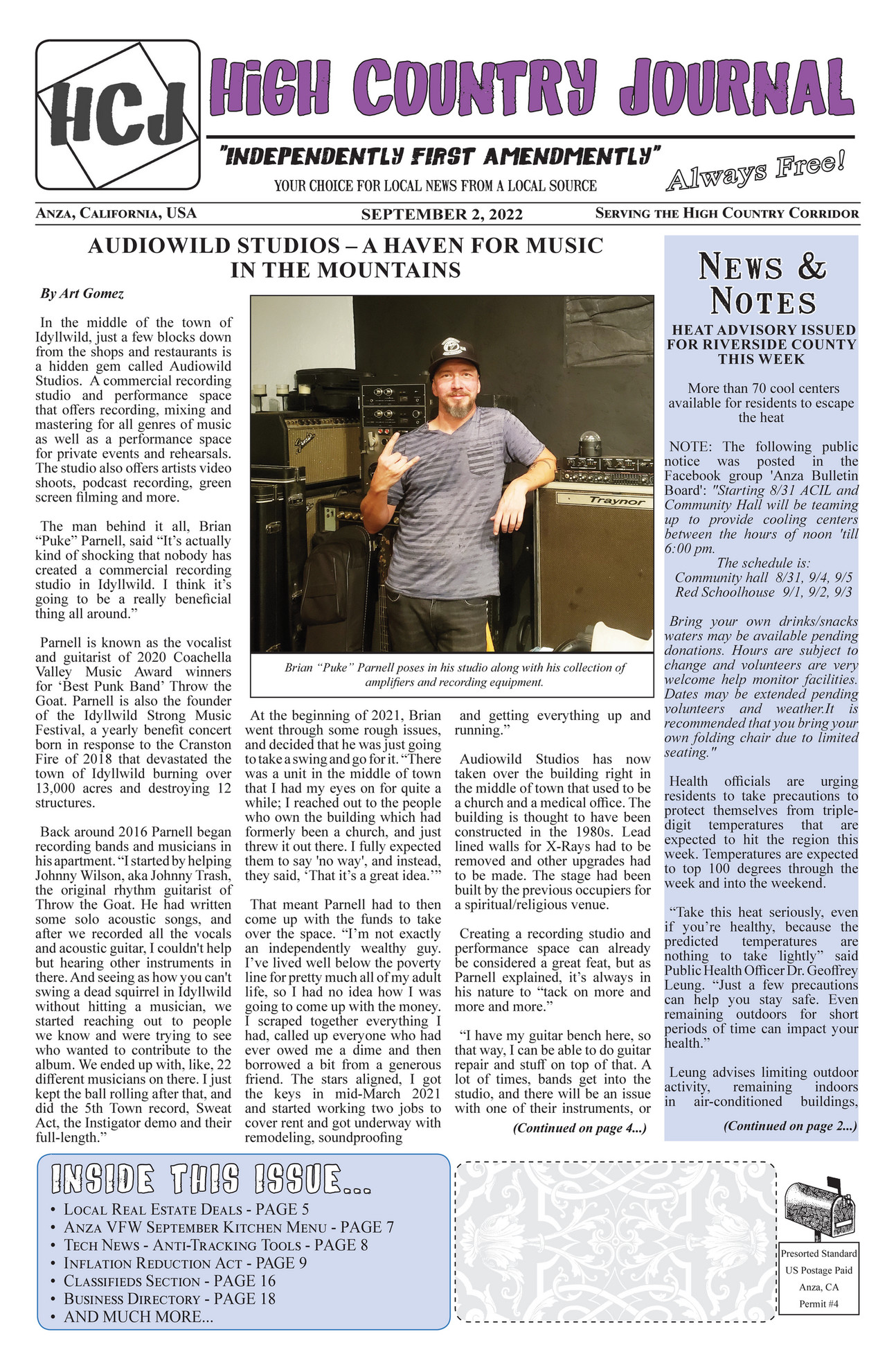 High Country Journal - HCJ-September-2-2022 - Page 1 - Created with ...