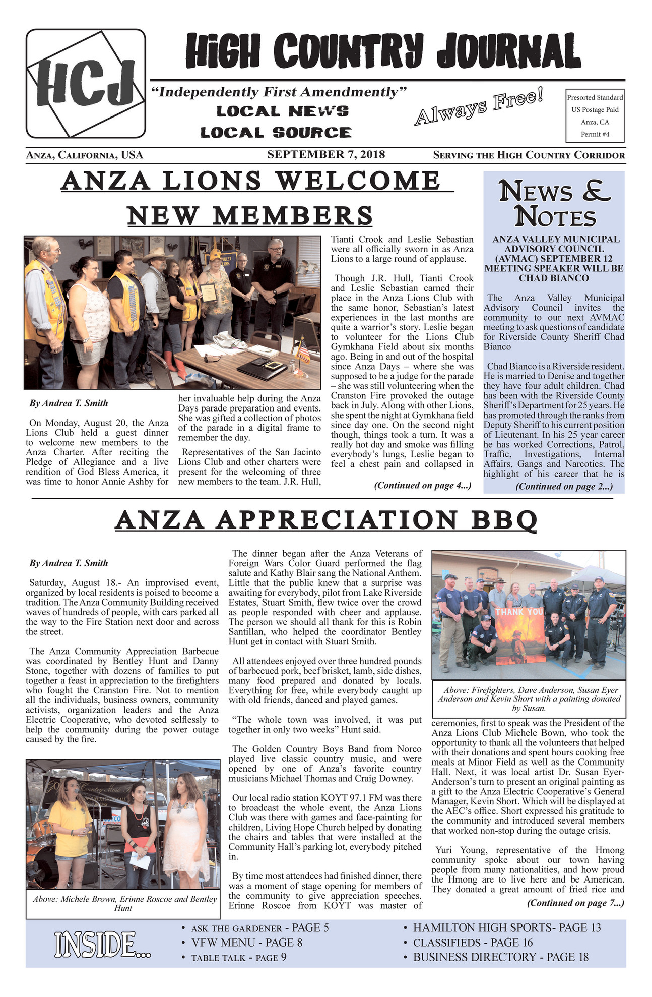 High Country Journal - High Country Journal FULL September 7 Issue ...