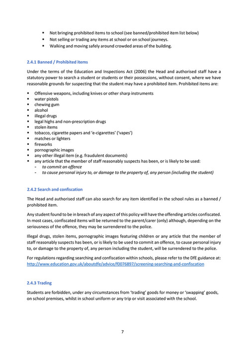 King Edward VI Five Ways Schoo - KEFW Behaviour Policy - Page 6-7 ...