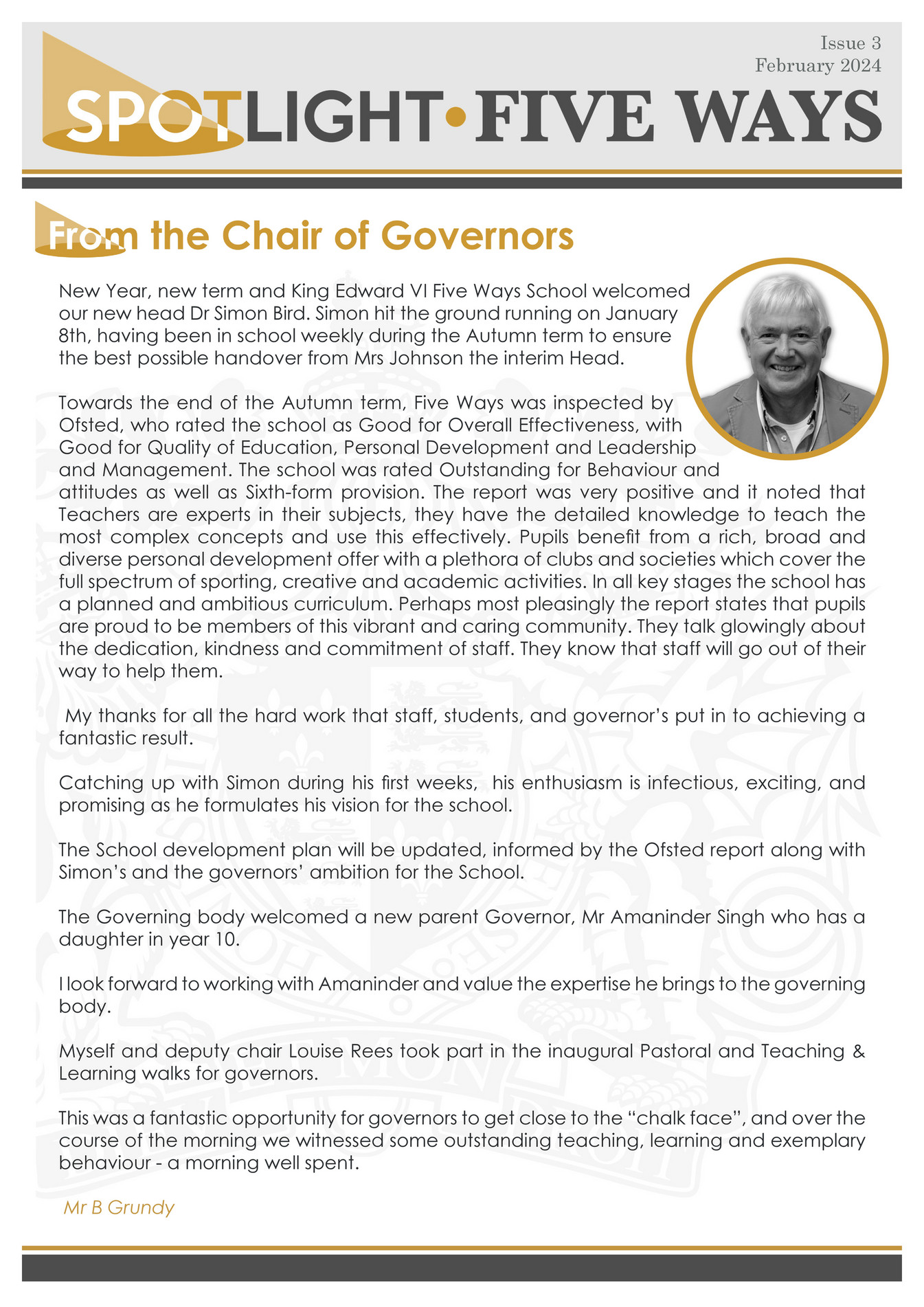 King Edward VI Five Ways Schoo - Spotlight Issue 3 Feb24 - Page 4-5 ... King Edward VI Five Ways Schoo - Spotlight Issue 3 Feb24 - Page 4-5 ...
