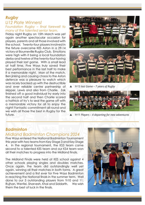 King Edward VI Five Ways School - Spotlight Issue 4 March24 - Page 12 ...