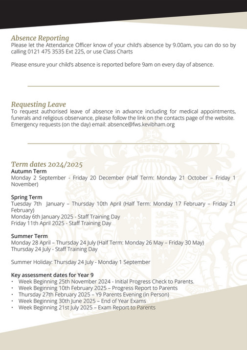 King Edward VI Five Ways School - Year 9 KEFW Newsletter - Page 2-3 ...