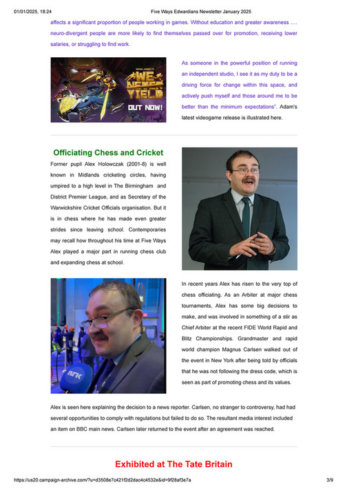 King Edward VI Five Ways School - Five Ways Edwardians Newsletter ...