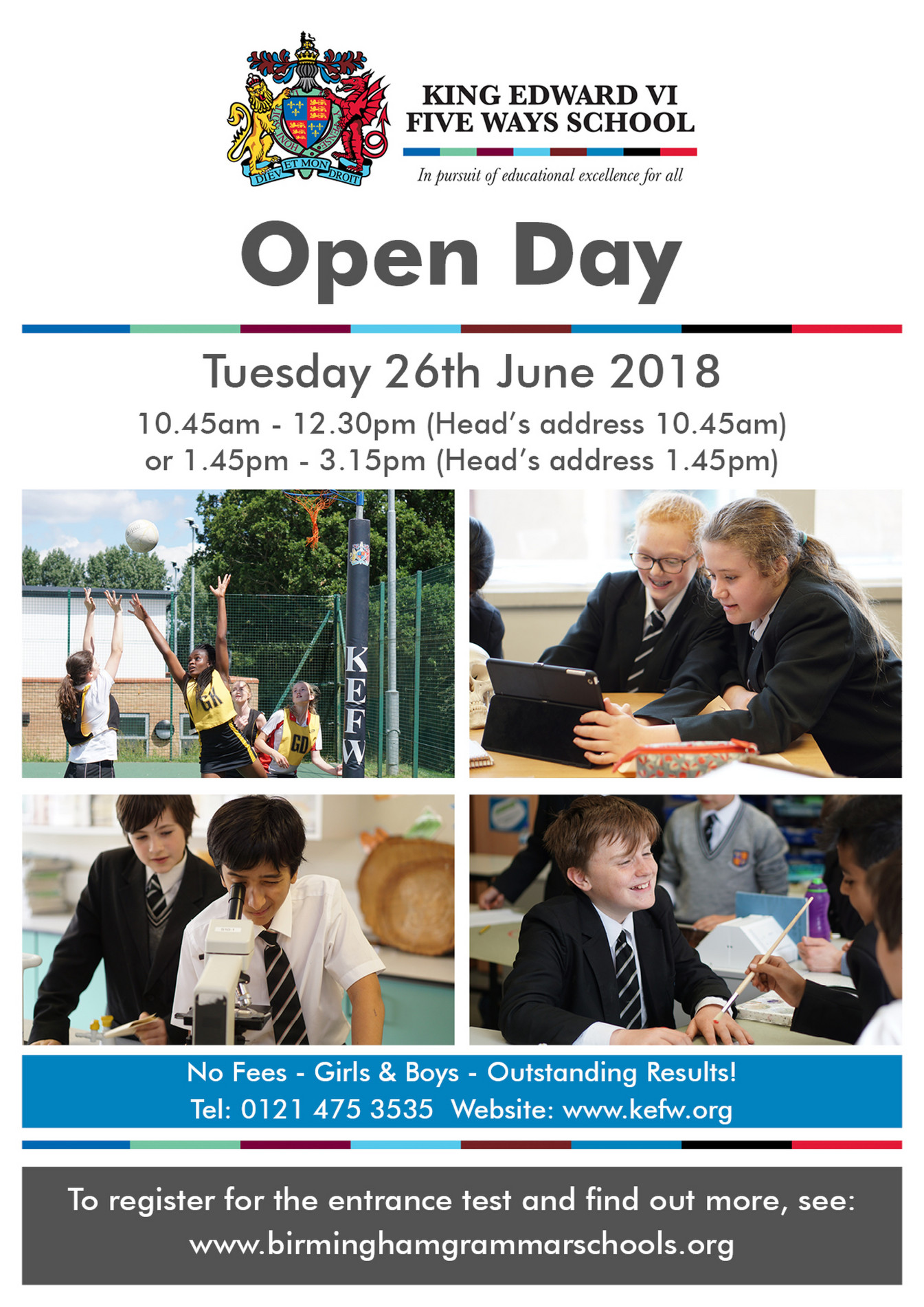 King Edward VI Five Ways Schoo - Open Day leaflet - Page 1 - Created ...