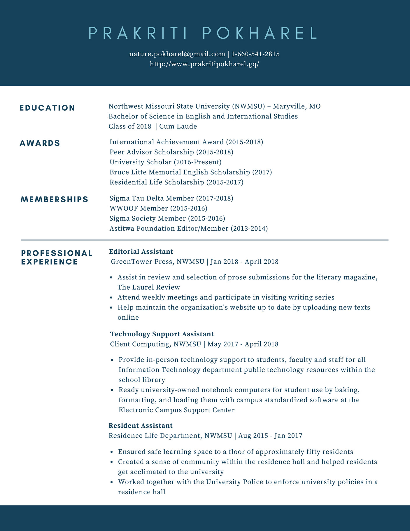 AJ - Resume - Page 1 - Created with Publitas.com