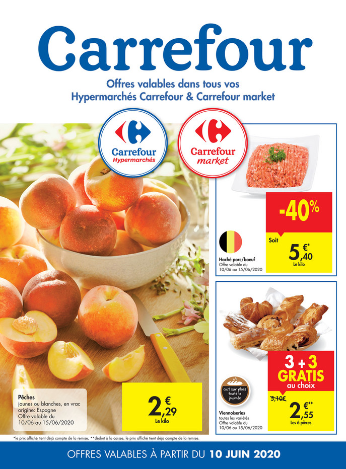 Folder Carrefour du 10/06/2020 au 15/06/2020 - Promotions de la semaine 24