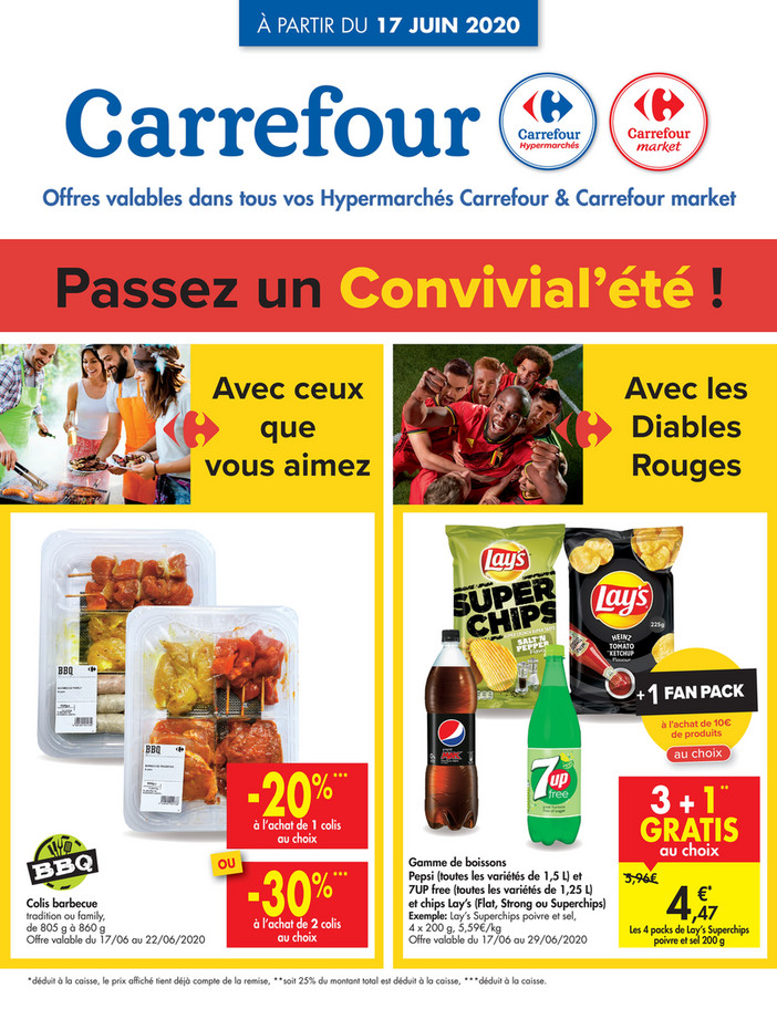Folder Carrefour du 17/06/2020 au 22/06/2020 - Promotions de la semaine 25