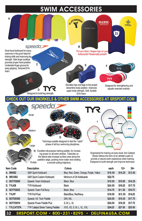 S&R Sport - 2022-2023 S&R Sport Aquatics Catalog - Page 32-33 - Created with Publitas.com
