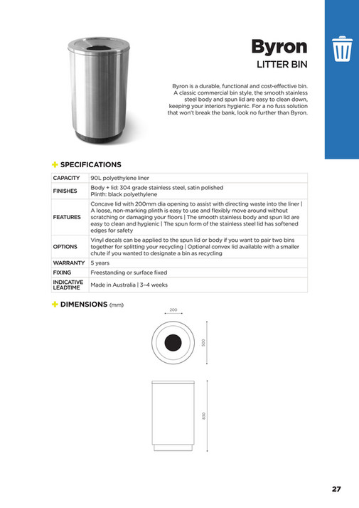 BOTTON + GARDINER | The Bin People | Rubbish and recycling bin range ...