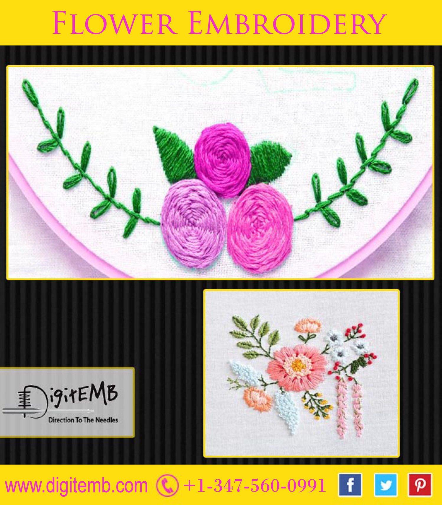 Flower Embroidery - Flower Embroidery - Page 1 - Created with Publitas.com