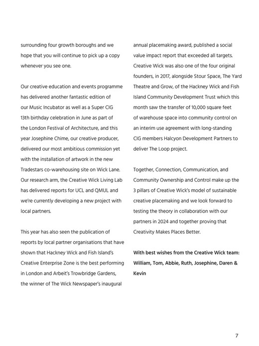 The Loco - Creative Wick Impact Report 2022/23 - Page 6-7 - Created ...