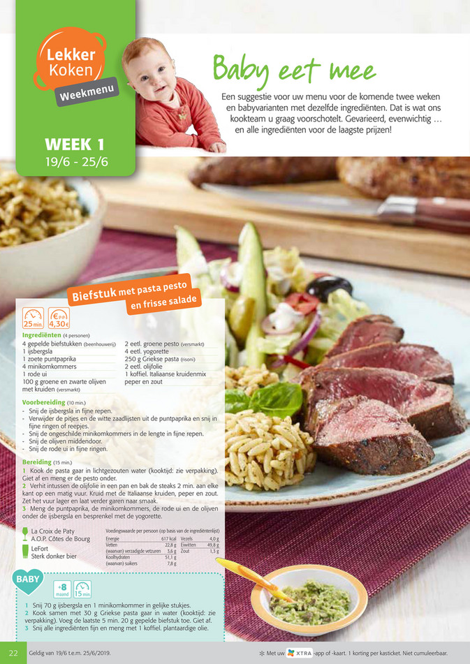 Folder Colruyt van 19/06/2019 tot 02/07/2019 - WEEKMENU BABY