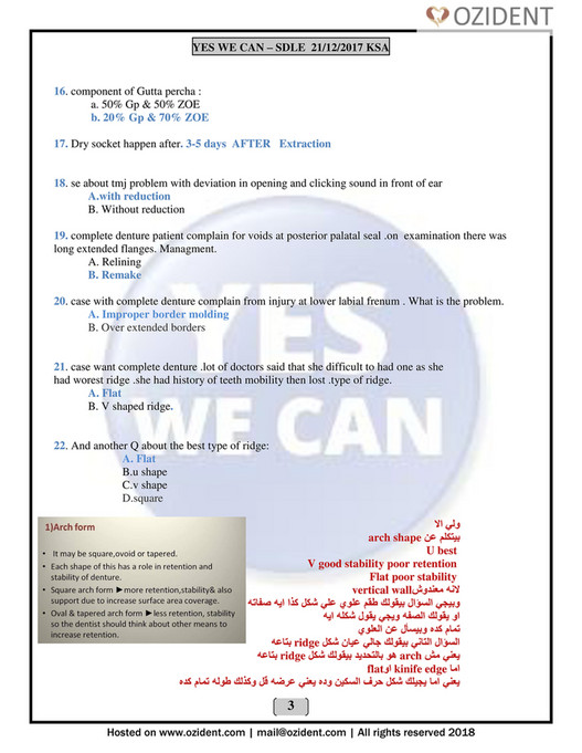 My publications - Prometric Dental Exam Sample Questions By Dr. Nada ...