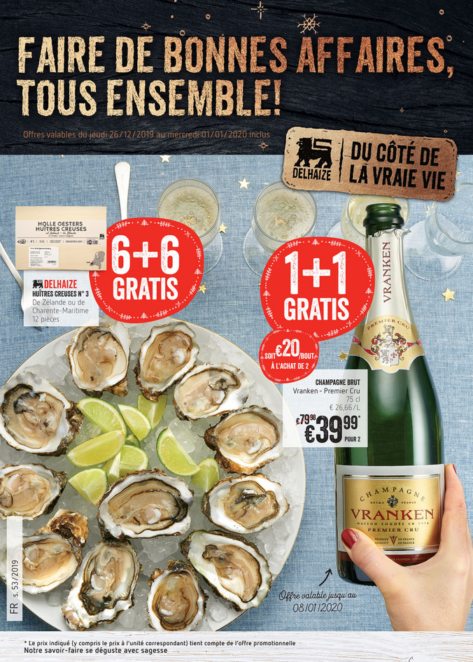 Folder Delhaize du 25/12/2019 au 31/12/2019 - Promotions de la semaine 53