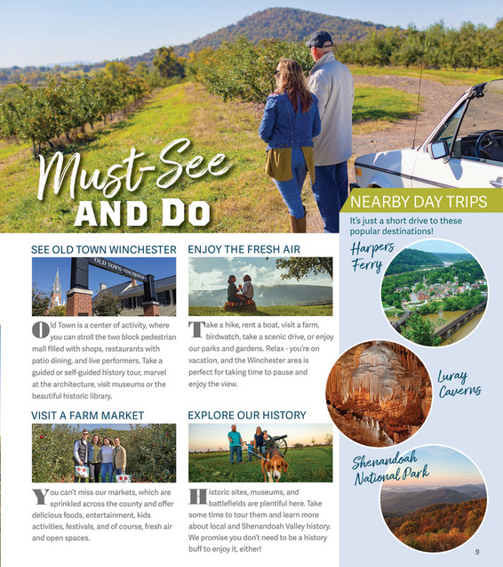 My publications - 2023_2024 Winchester Virginia Visitors Guide - Page 8-9 - Created with ...