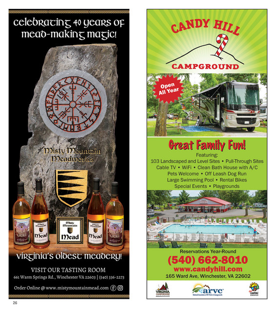 My publications - 2023_2024 Winchester Virginia Visitors Guide - Page 26-27 - Created with ...