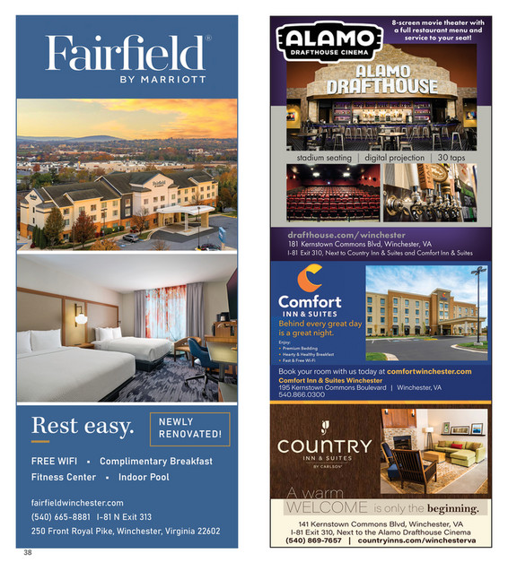 My publications - 2023_2024 Winchester Virginia Visitors Guide - Page 38-39 - Created with ...
