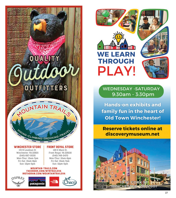 My publications - 2023_2024 Winchester Virginia Visitors Guide - Page 26-27 - Created with ...