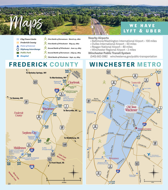 My publications - 2023_2024 Winchester Virginia Visitors Guide - Page 20-21 - Created with ...