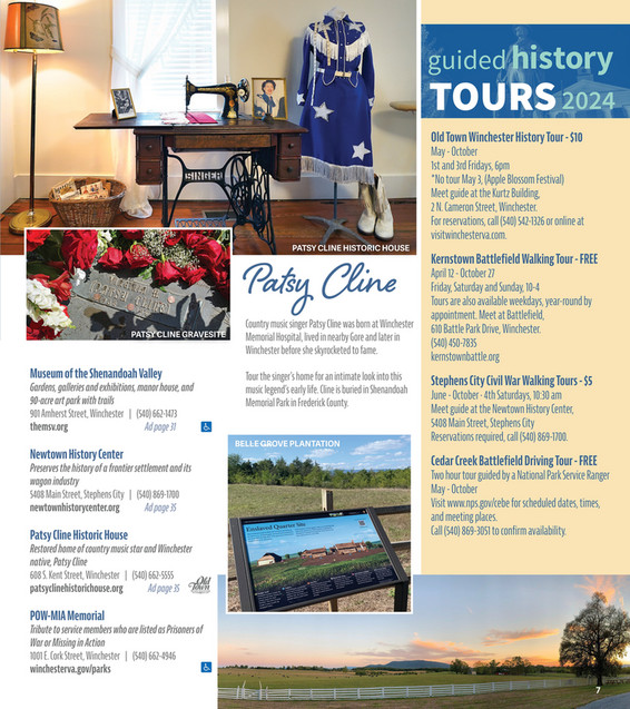 Winchester Virginia Visitors Guide - Page 6-7 - Created with Publitas.com