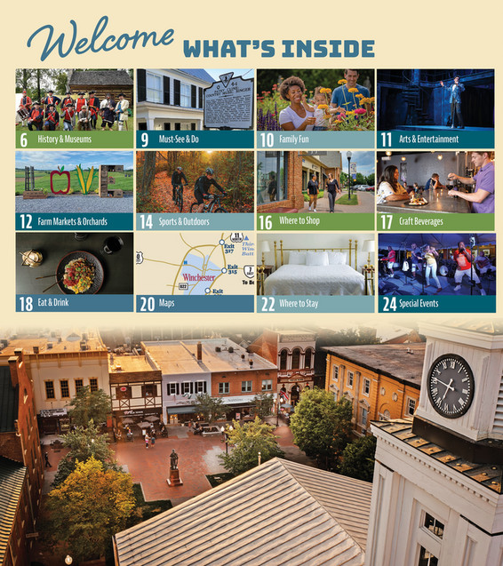 Winchester Virginia Visitors Guide - Page 2-3 - Created with Publitas.com