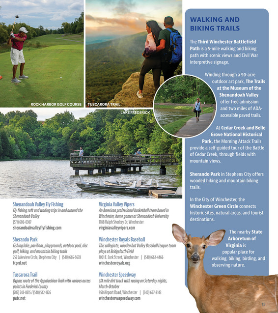 Winchester Virginia Visitors Guide - Page 14-15 - Created with Publitas.com