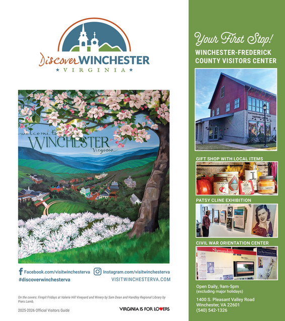 My publications - 2025_2026 Winchester Virginia Visitors Guide - Page 2-3 - Created with ...