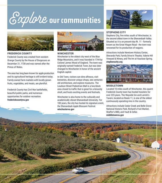 My publications - 2025_2026 Winchester Virginia Visitors Guide - Page 4-5 - Created with ...