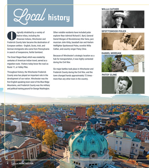 My publications - 2025_2026 Winchester Virginia Visitors Guide - Page 4-5 - Created with ...
