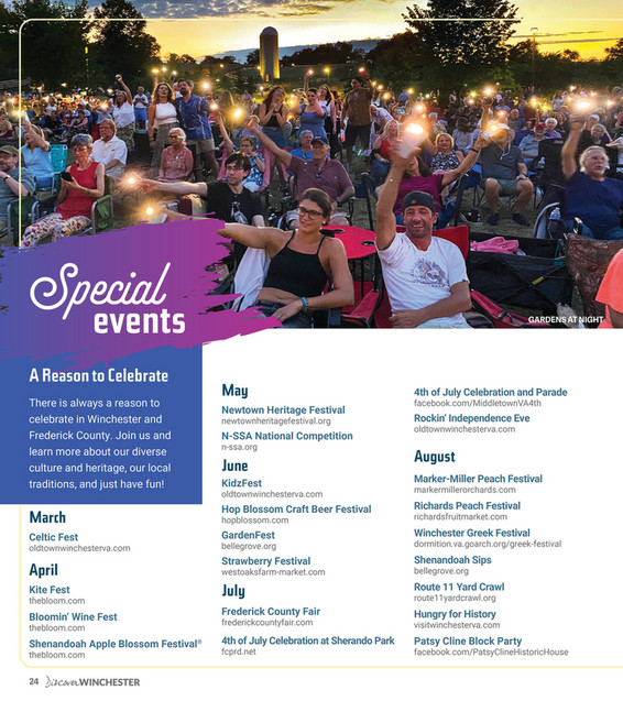 My publications - 2025_2026 Winchester Virginia Visitors Guide - Page 24-25 - Created with ...