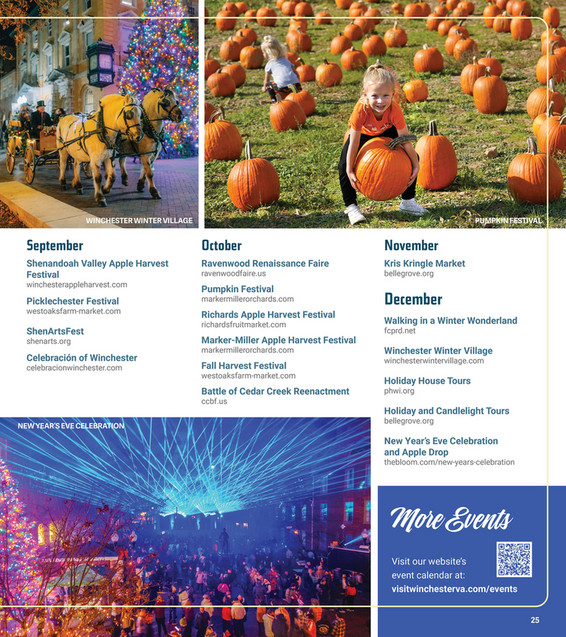 My publications - 2025_2026 Winchester Virginia Visitors Guide - Page 24-25 - Created with ...