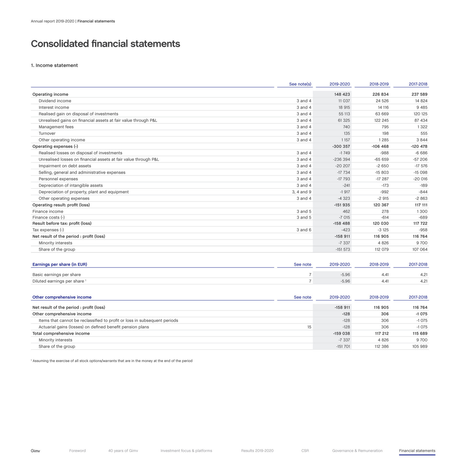 cfreport - Gimv | Consolidated_Financial Statement 2019-2020 - Page 1