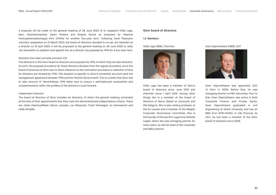Gimv Annual Report 2022-2023 UK - Page 62