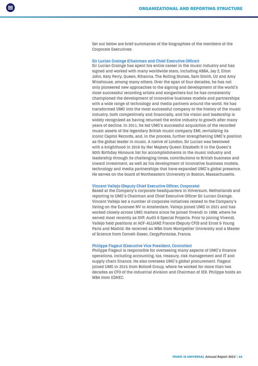 UMG Annual Report 2023 - Page 65