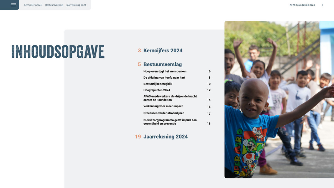 cfreport - AFAS Foundation Jaarverslag 2024 - Page 2