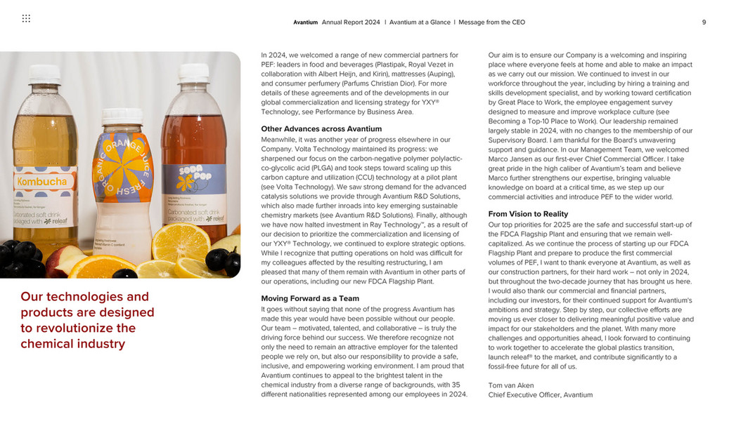 cfreport - Avantium Annual Report 2024 - Page 9
