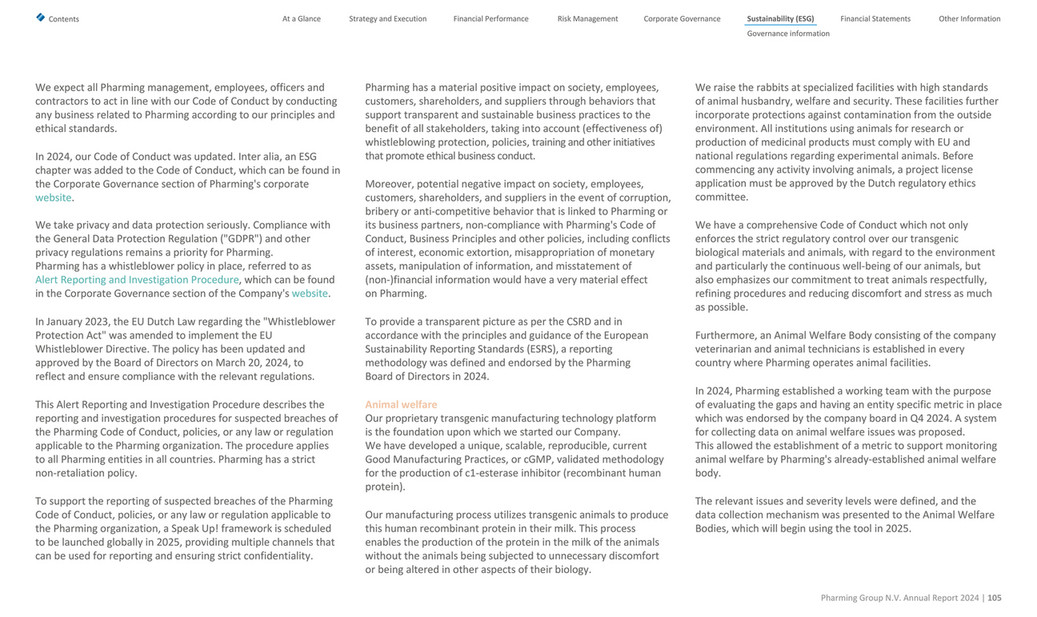 cfreport - Pharming Annual Report 2024 - Page 105
