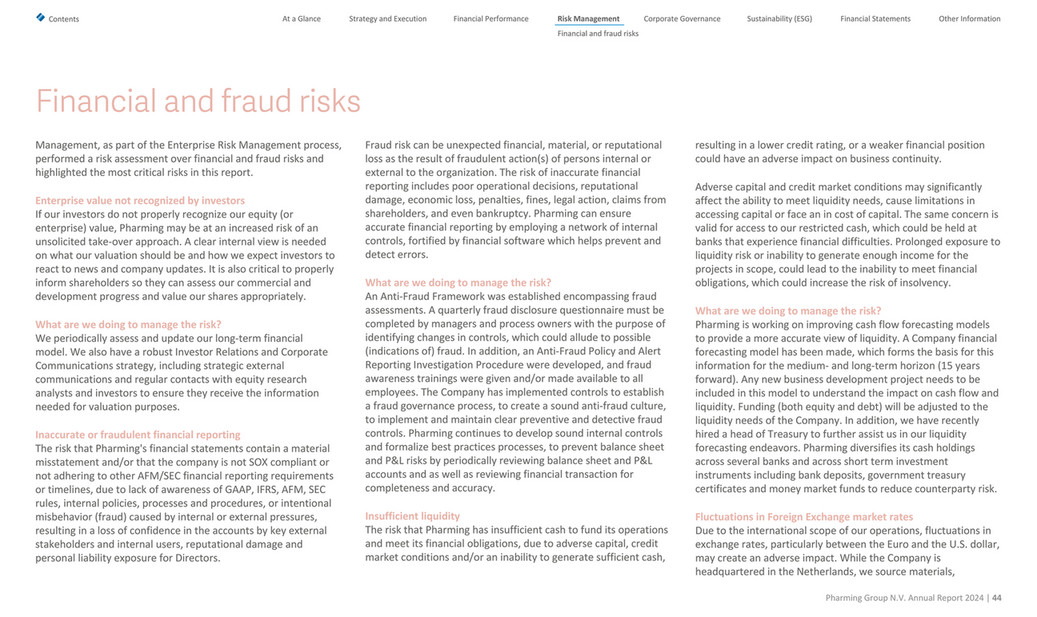 cfreport - Pharming Annual Report 2024 - Page 44