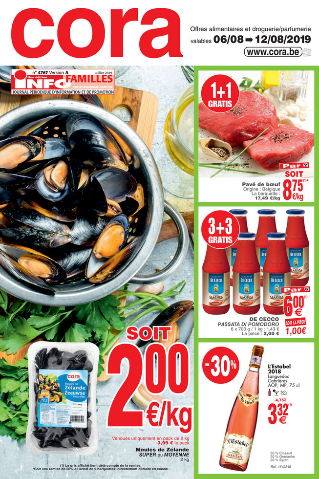 Folder Cora du 06/08/2019 au 12/08/2019 - Promotions de la semaine 32 food