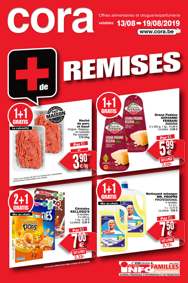 Folder Cora du 13/08/2019 au 19/08/2019 - Promotions de la semaine 33 food