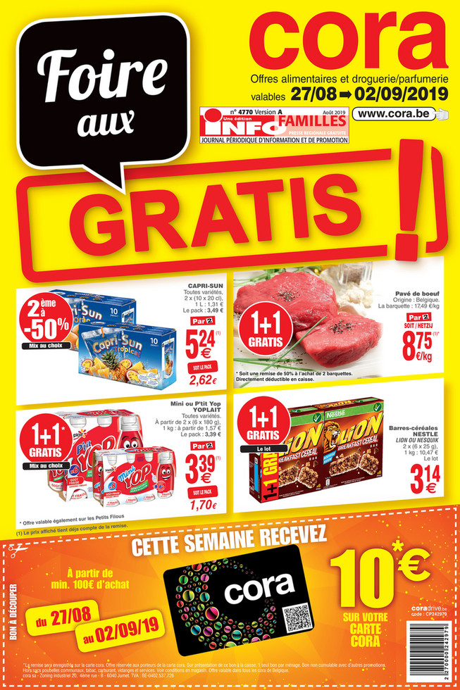 Folder Cora - Promotions de la semaine 35 food