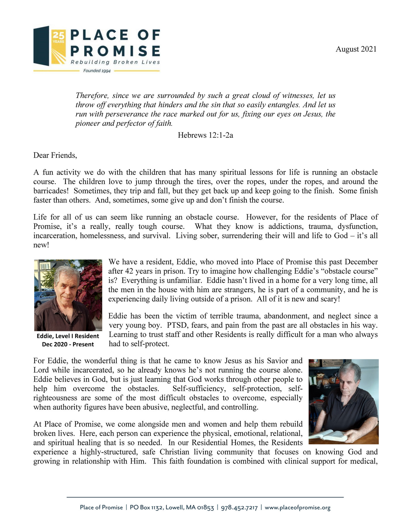 Place of Promise - Place of Promise August 2021 Newsletter - Page 1 ...