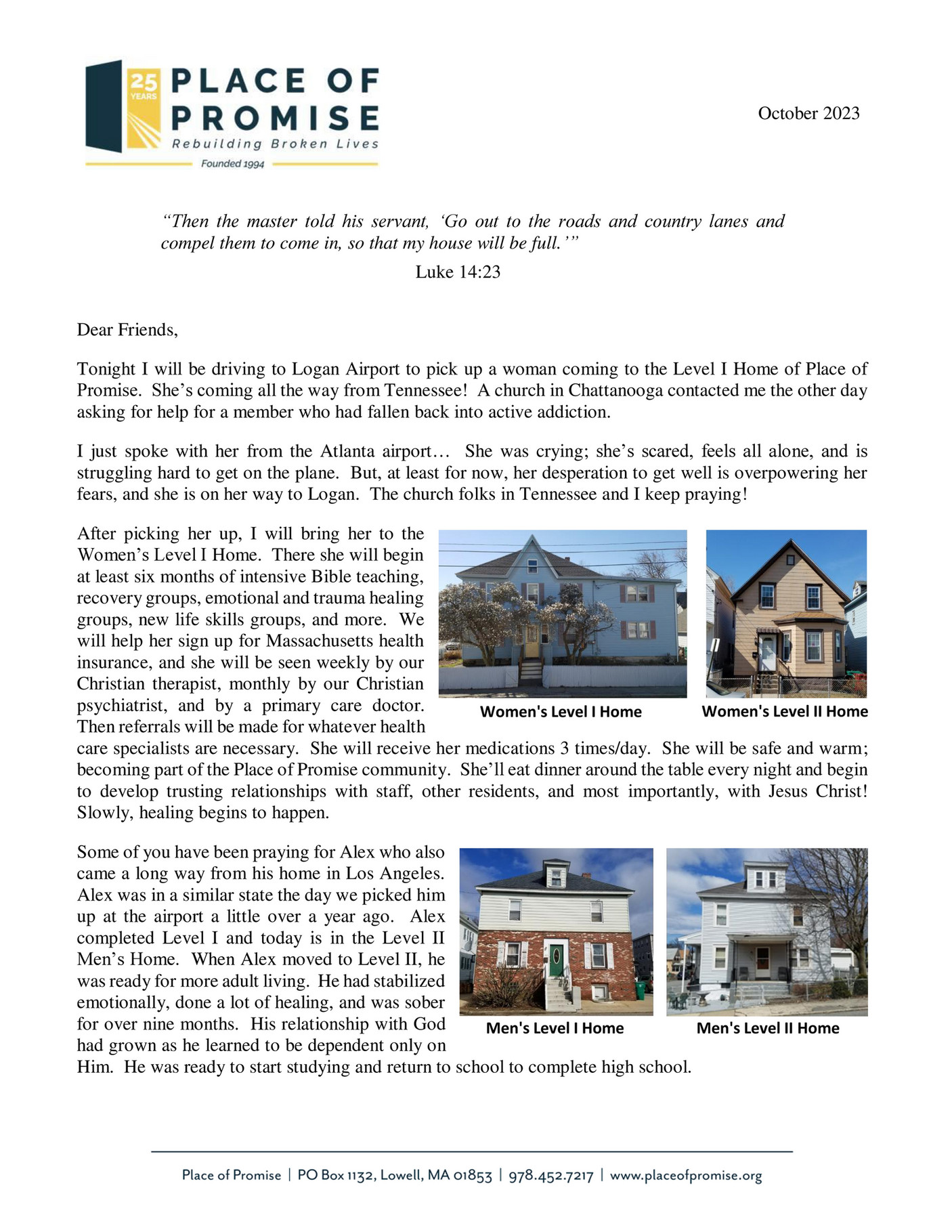 Place of Promise - Place of Promise October 2023 Newsletter - Page 1 - Created with Publitas.com