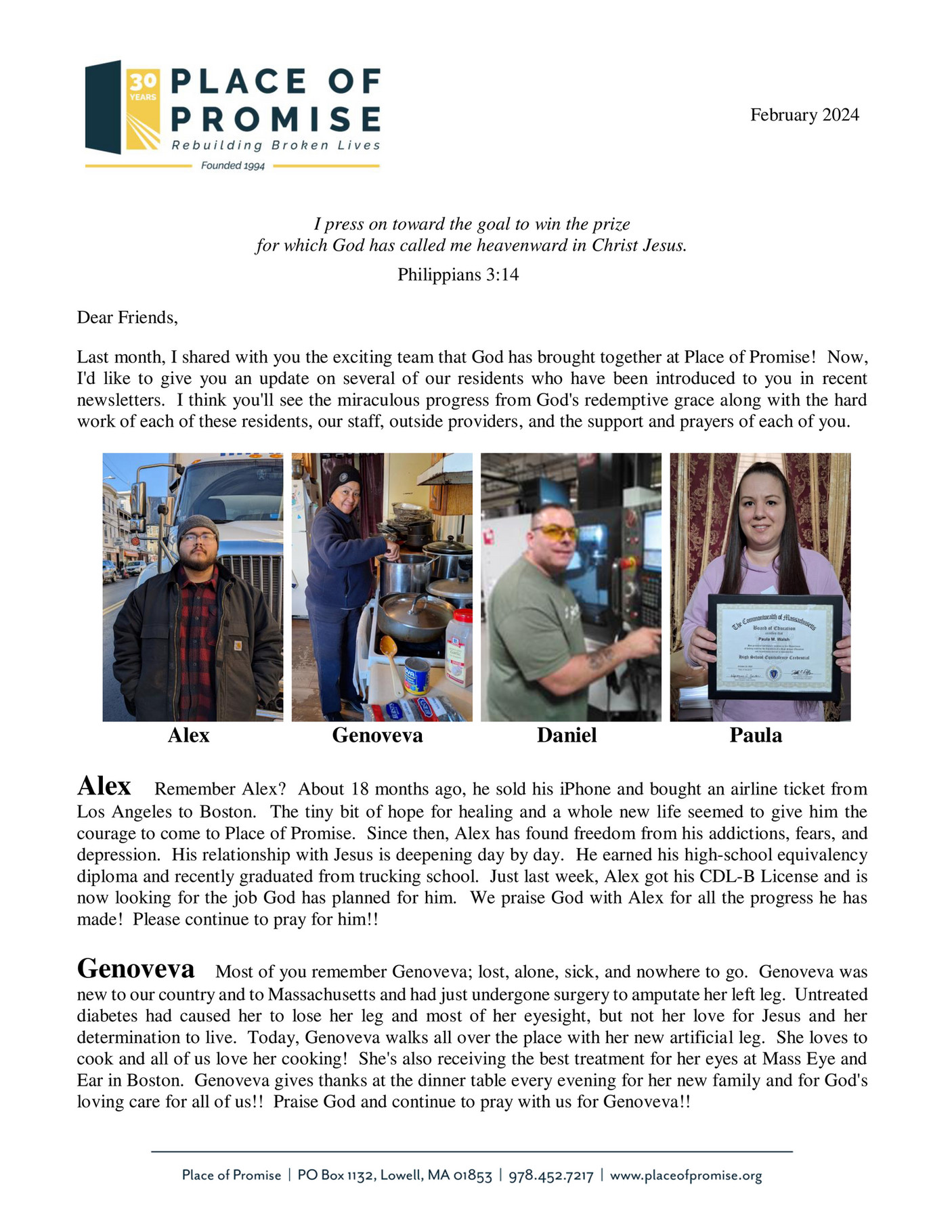 Place of Promise - Place of Promise February 2024 Newsletter - Page 1 ...