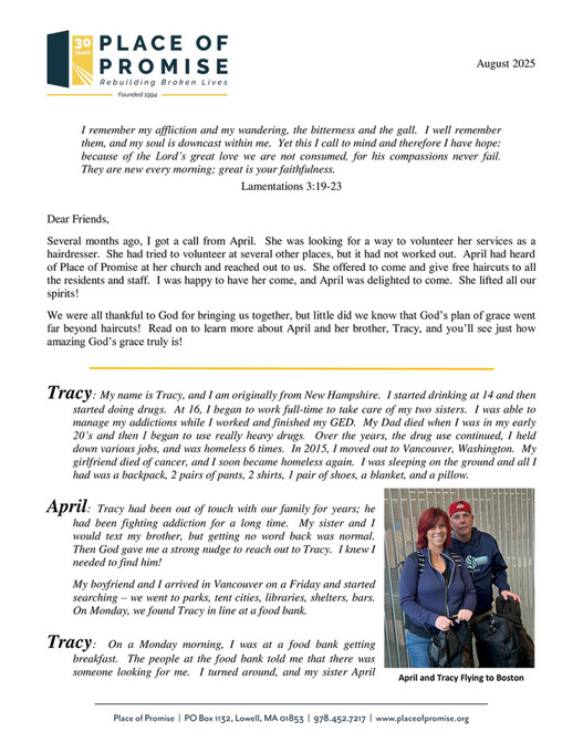 Place of Promise - Place of Promise August 2025 Newsletter - Page 1 ...