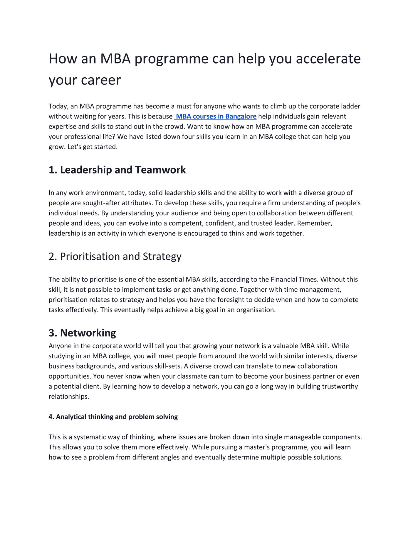 My publications - How an MBA programme can help you acclerate your ...