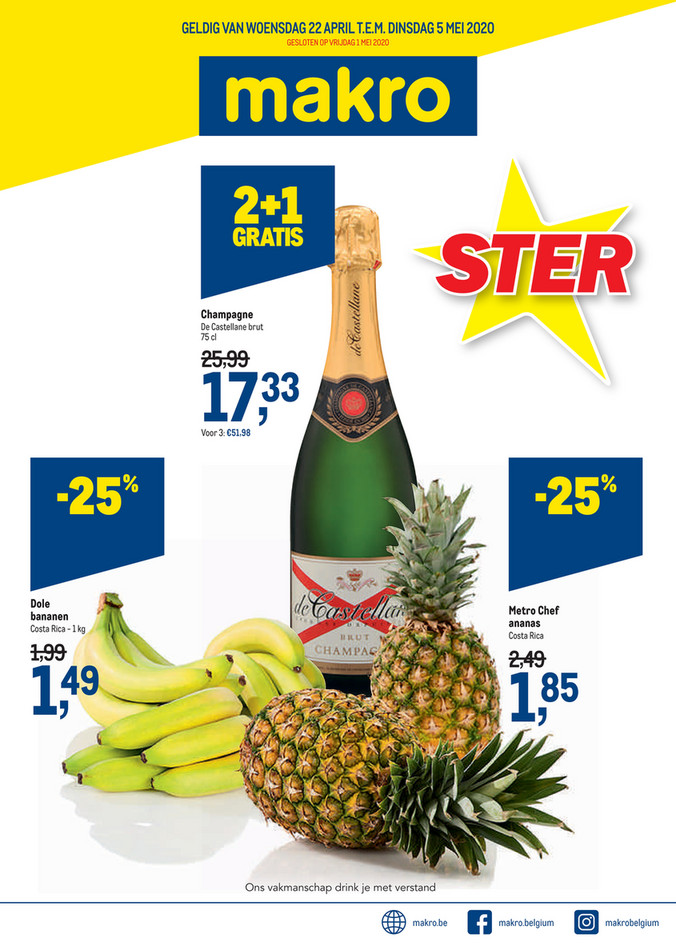 Makro Folder - weekpromoties 18 food
