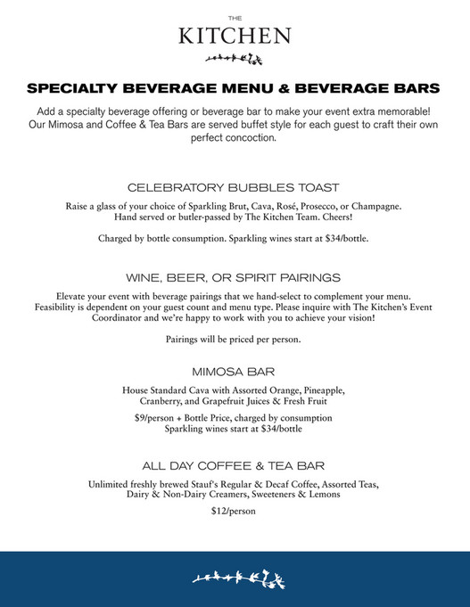 The Kitchen - The Kitchen's Beverage Menu - Page 4