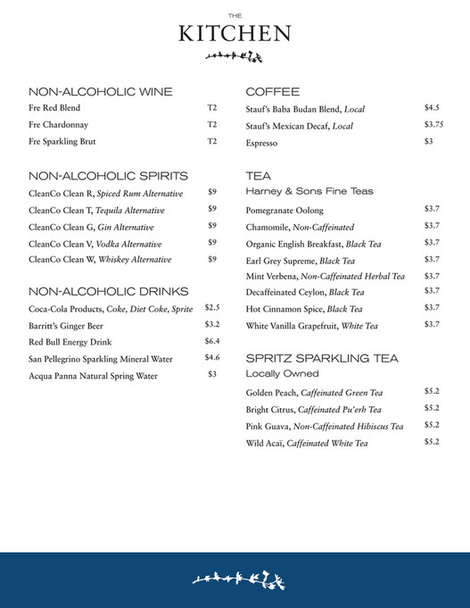 The Kitchen - The Kitchen's Beverage Menu - Page 3